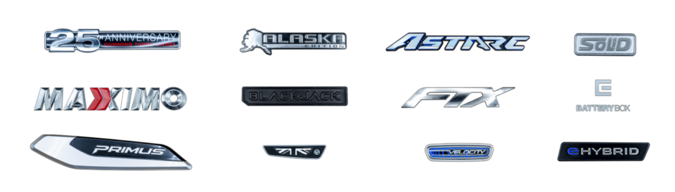 Kromex® - 3D emblems technology